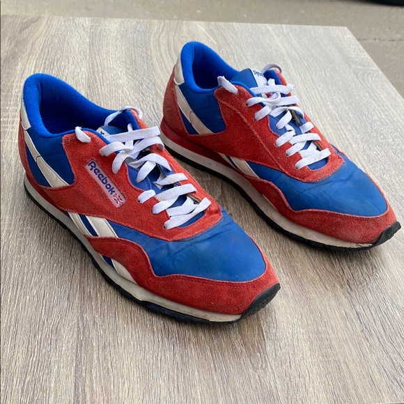 Reebok | Shoes | Reebok Classic Red And Blue England Edition | Poshmark